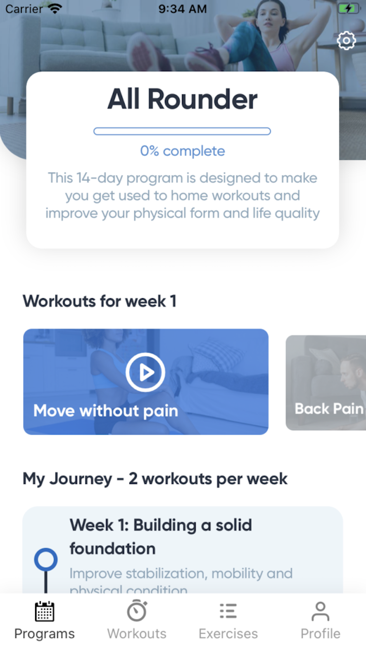 Strive: Quality of Life Home Workouts
